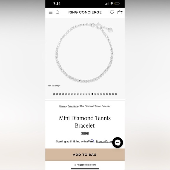 Ring Concierge | Jewelry | Ring Concierge 4k White Gold Tennis Bracelet | Poshmark